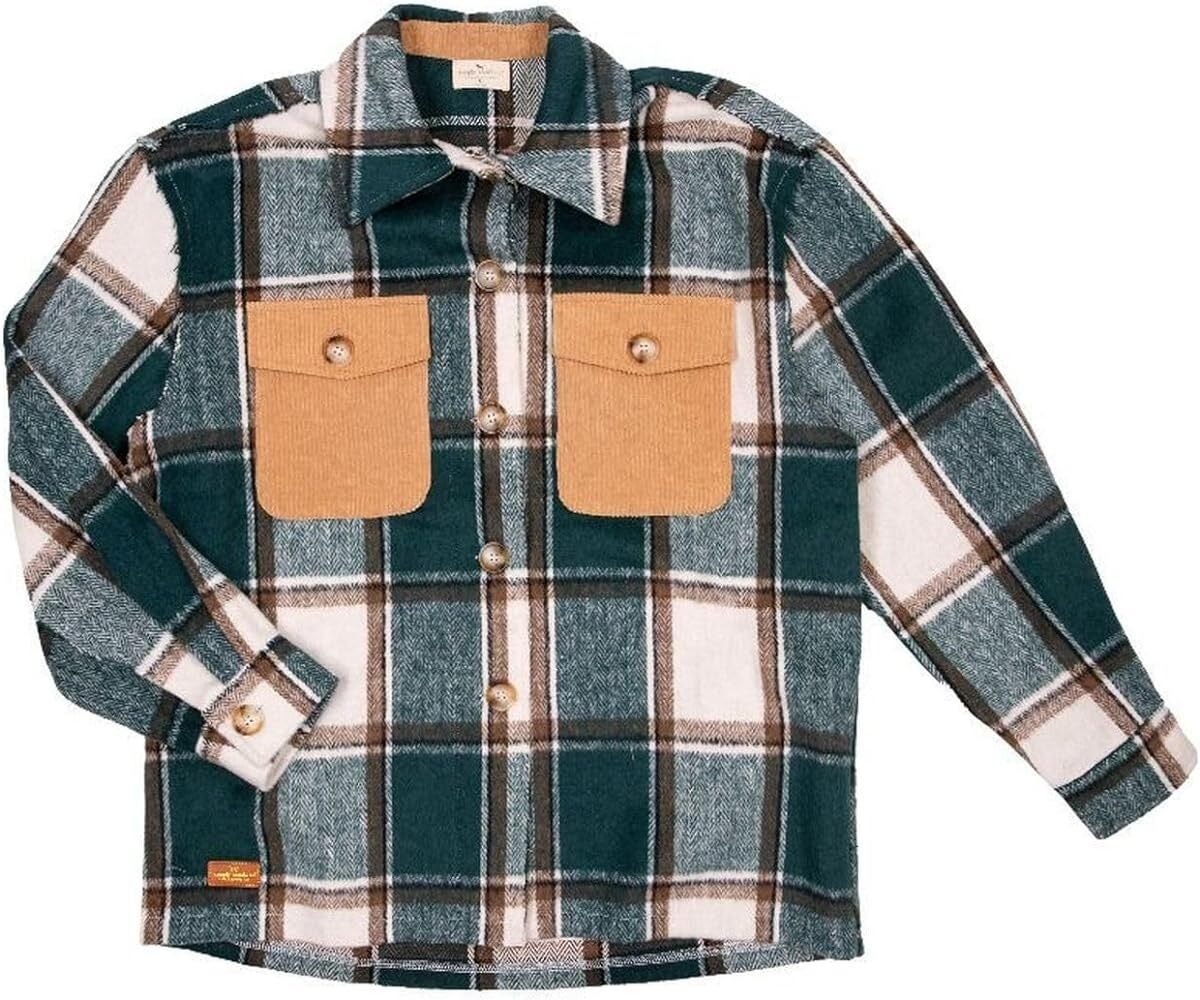 Simply Southern Yosemite Plaid Shacket - Jacket - Green Plaid | Old 40 ...